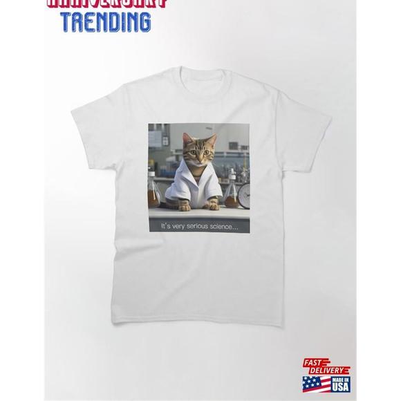 Shirts | Lab Coat Science Cat Classic Tshirt | Poshmark